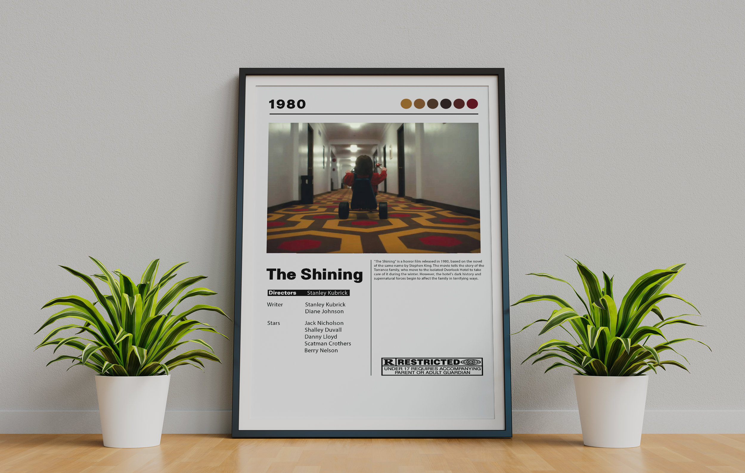 The Shining Minimal Poster, A3 Movie Poster, A4 Movie Poster, Film ...