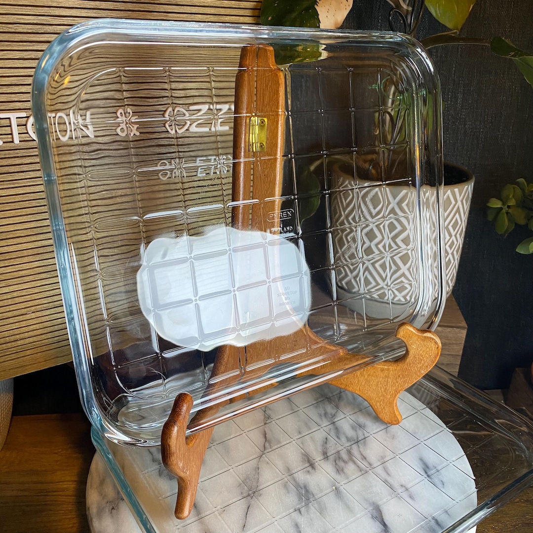 Vintage PYREX Rectangular Glass Baking Pan Originals Clear Glass Flat ...