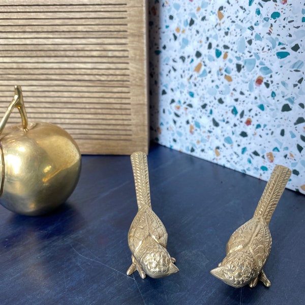Brass Bird Figurine - Etsy