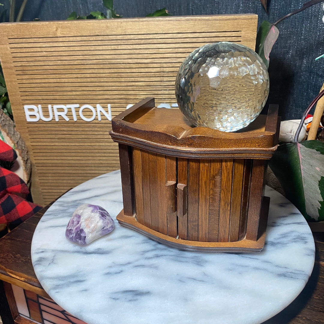 Vintage Side-scrolling Roll-top Wood Slat Coaster Set Solid - Etsy