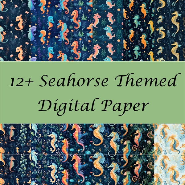 Seahorse Tile - Etsy