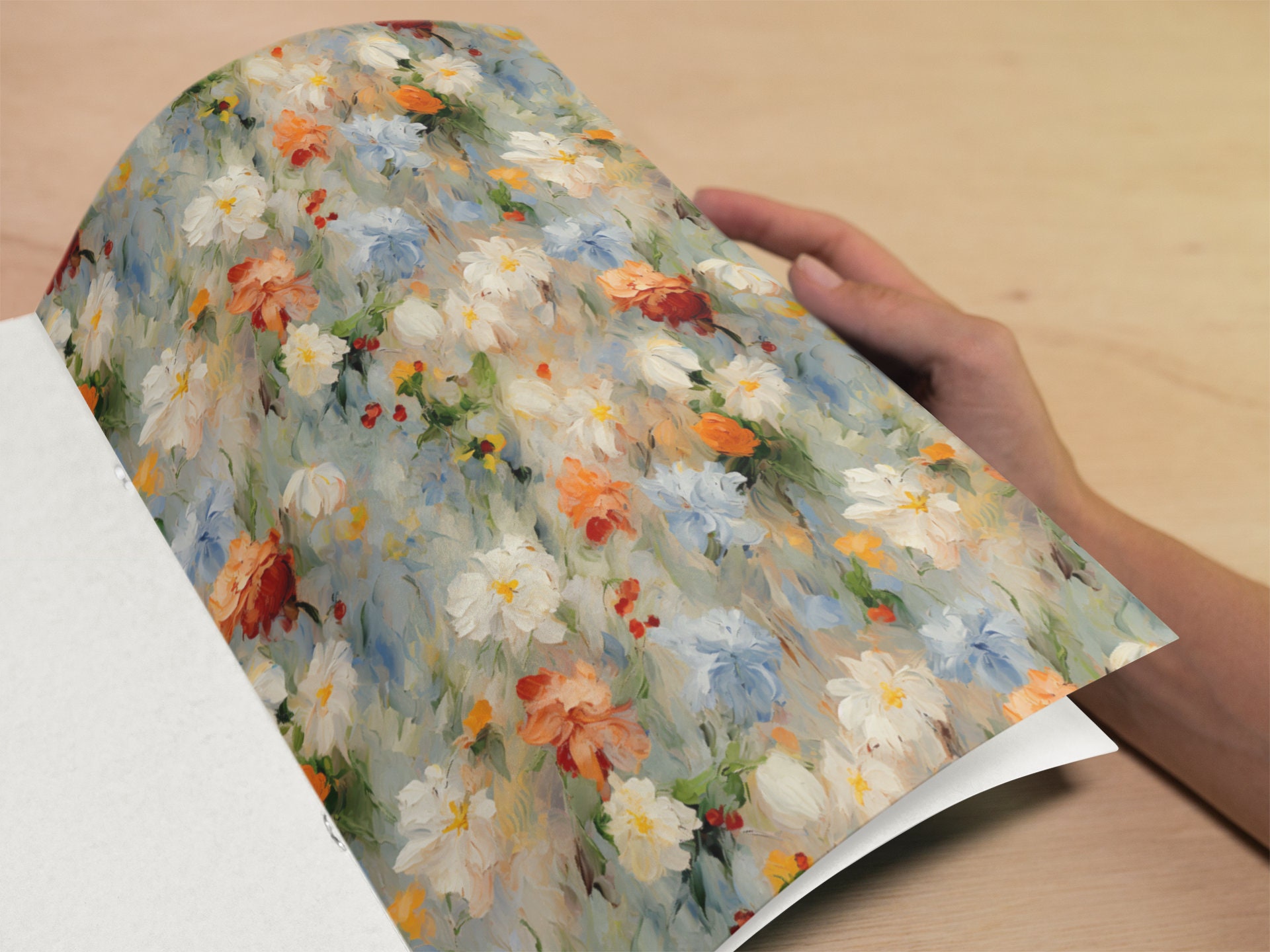 Monet & Renoir Inspired Floral Digital Paper Seamless Tile - Etsy