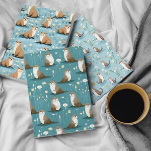 Adorable Otter Digital Paper Set - 12 Seamless Tile Designs - Available ...