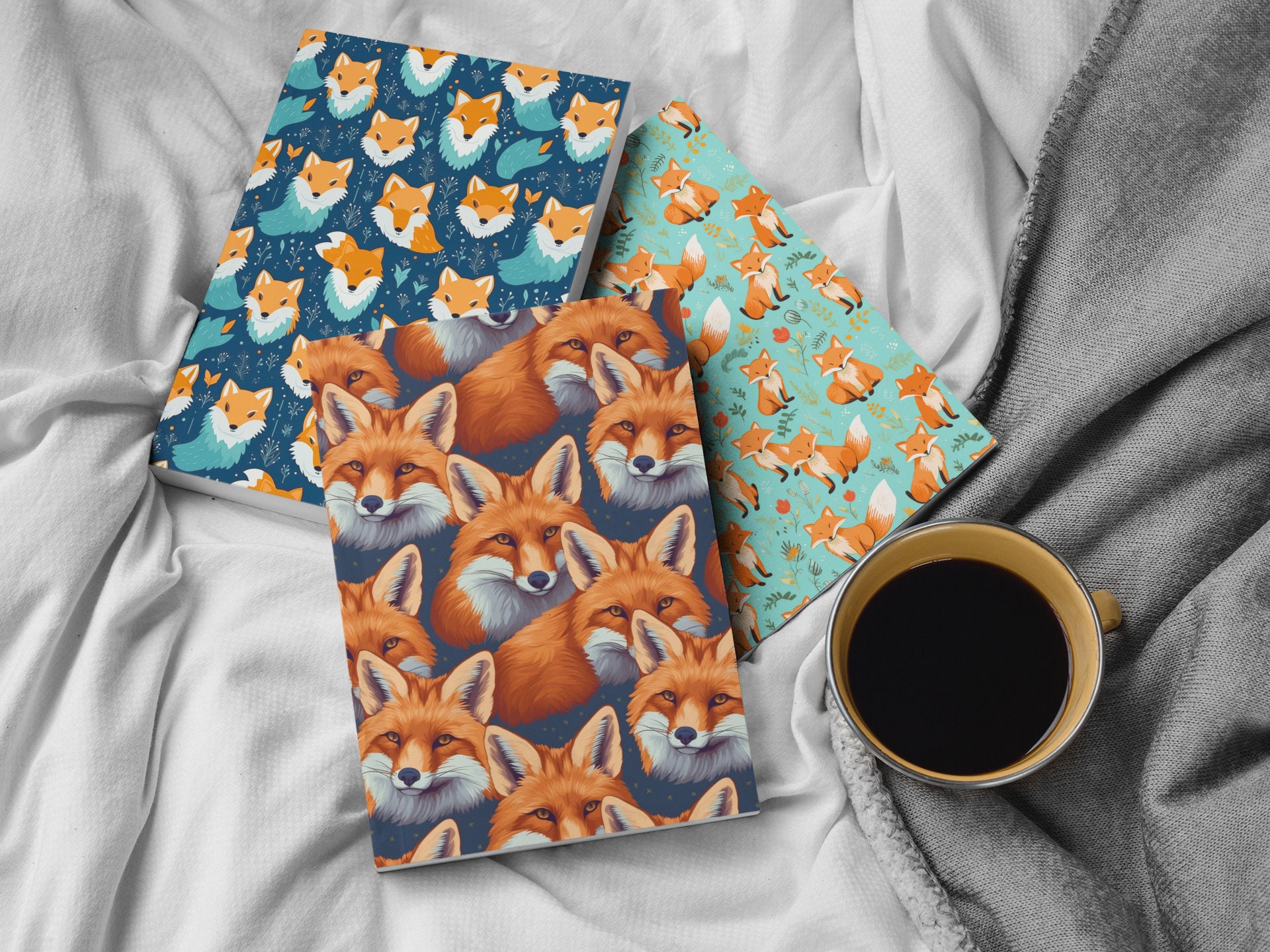 Crafty Fox: 12 Seamless Digital Paper Designs – Charming Foxes, Instant ...