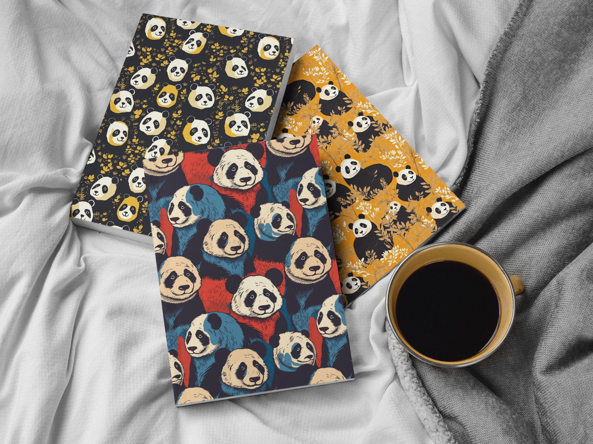 Highly-detailed Panda Themed Seamless Tiles Digital Paper | Instant ...