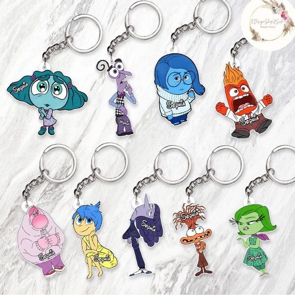 Inside Out 2 Anxiety Key Chain - Etsy