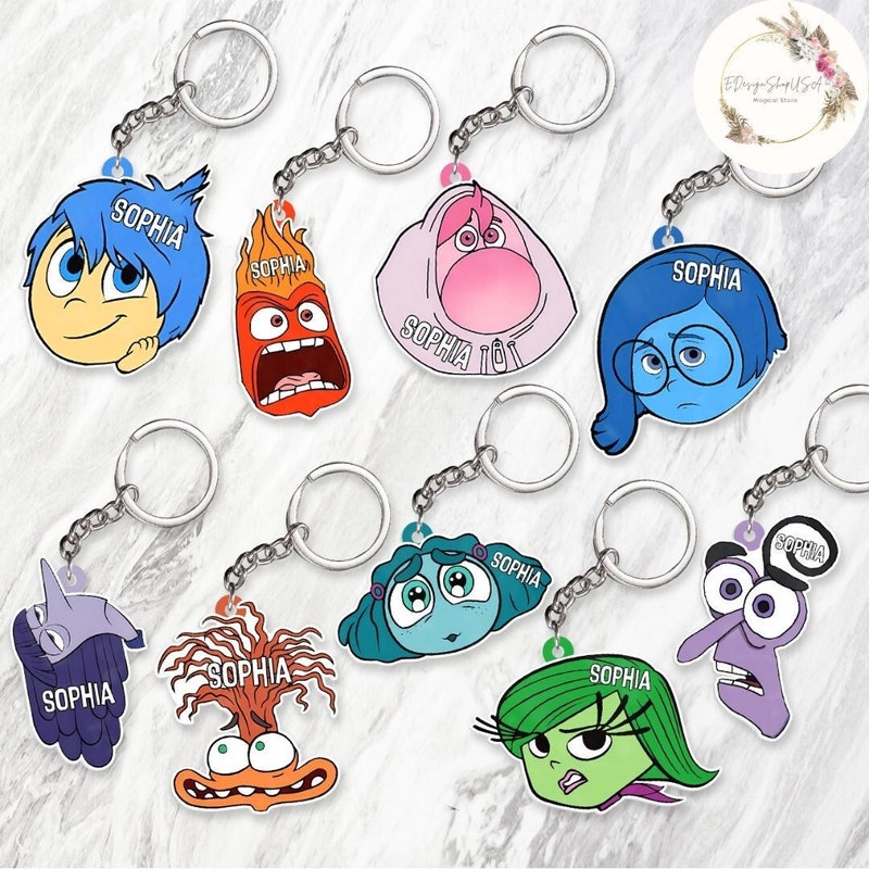 Inside Out 2 Keychain - Etsy