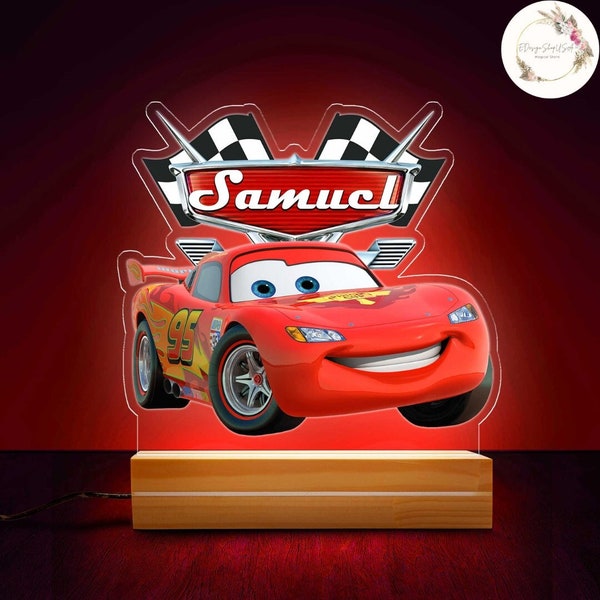 Cars Lightning Mcqueen Light - Etsy