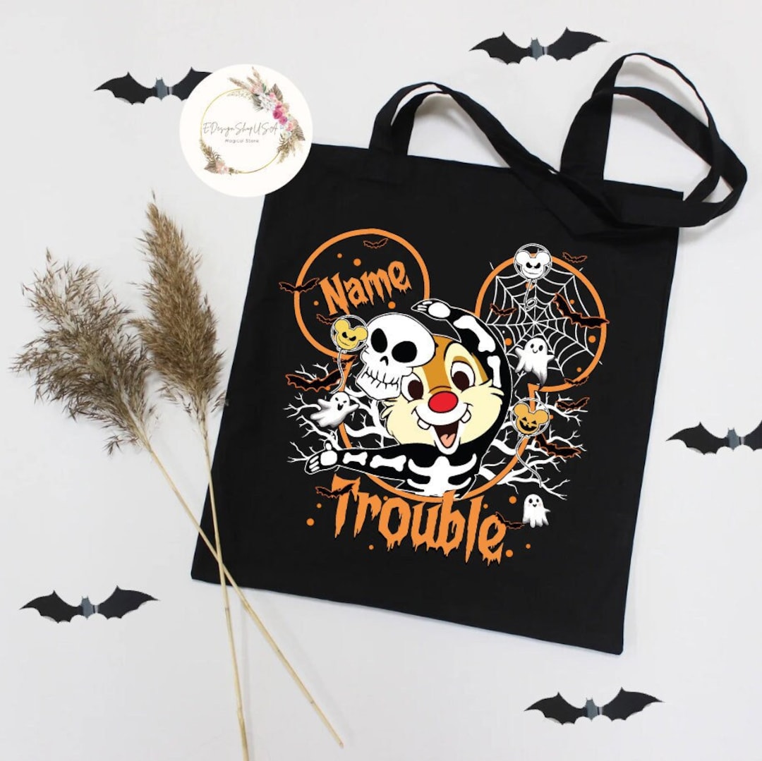 Personalized Chip N Dale Skeleton Double Trouble Tote Bag, Chip Dale ...