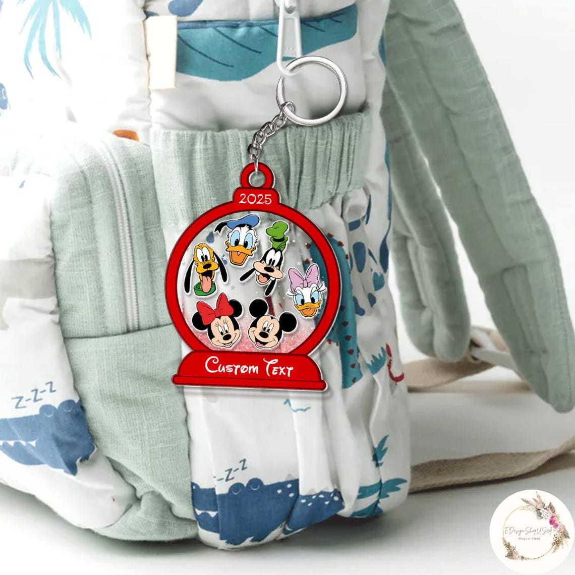 Personalized Mickey and Friends Disney Shaker Keychain, Disney Trip ...