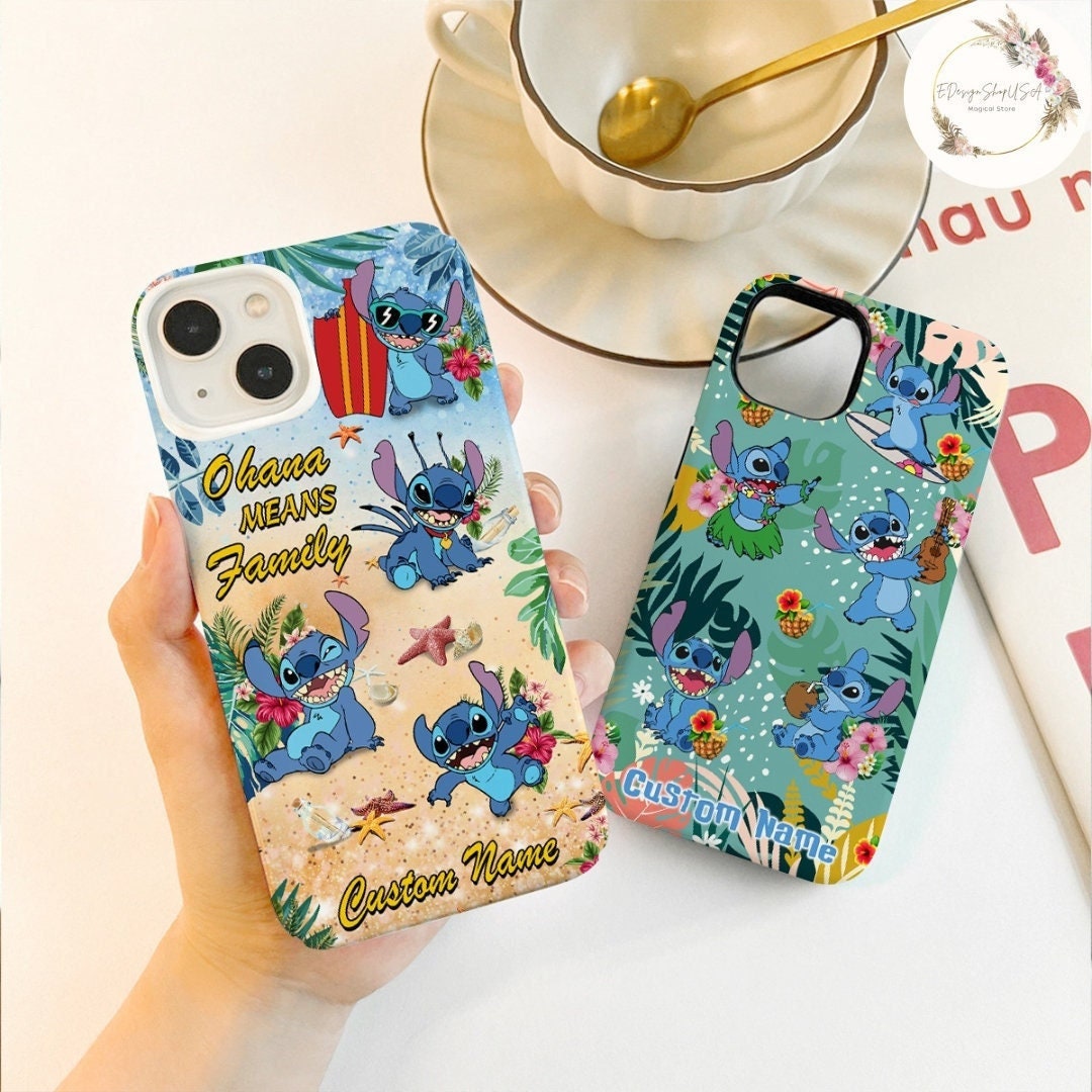 Personalized Disney Stitch Phone Case, Lilo & Stitch Ohana Means Family ...