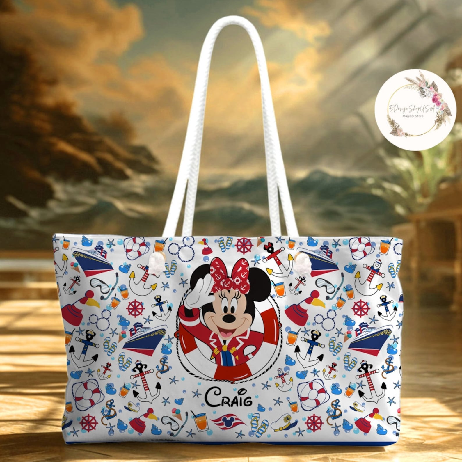 Personalized Disney Cruise Weekender Bag, Mickey and Friends Cruise ...