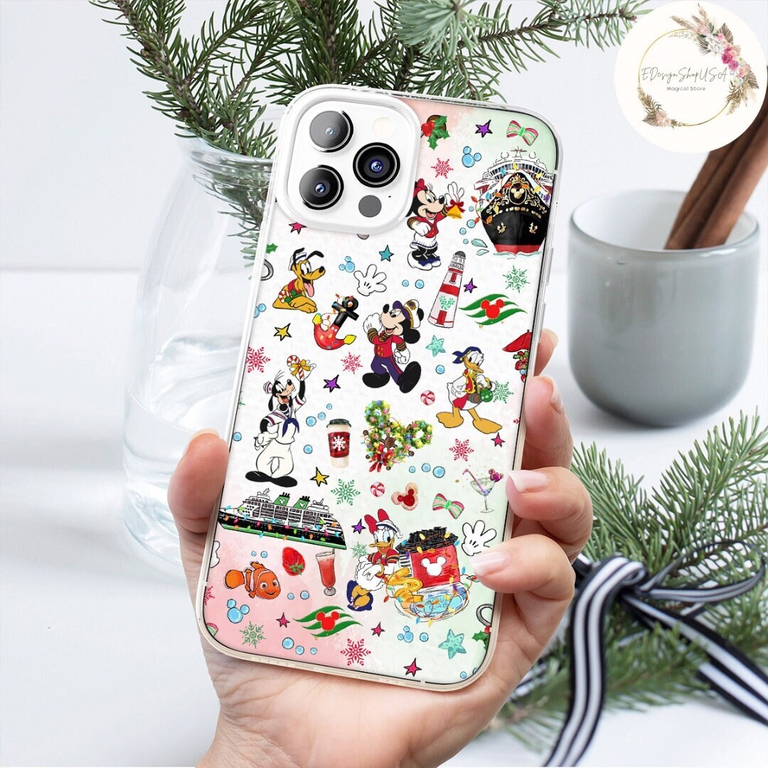 Disney Christmas Very Merrytime Cruises Phone Case, Mickey and Friends ...