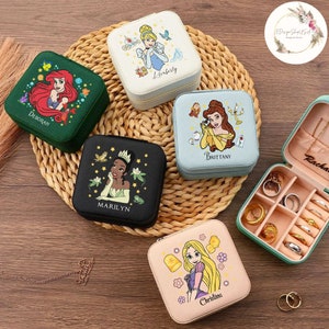 Personalized Disney Princess Jewelry Box, Disney Princess Birthday Girl ...