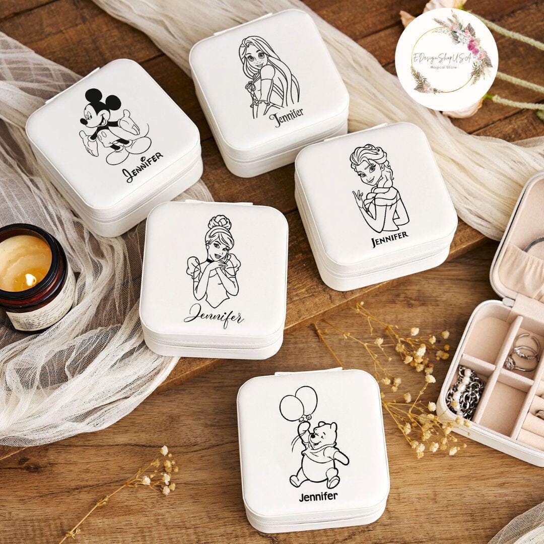 Personalized All Characters Disney Jewelry Box, Mickey & Friends Stitch ...
