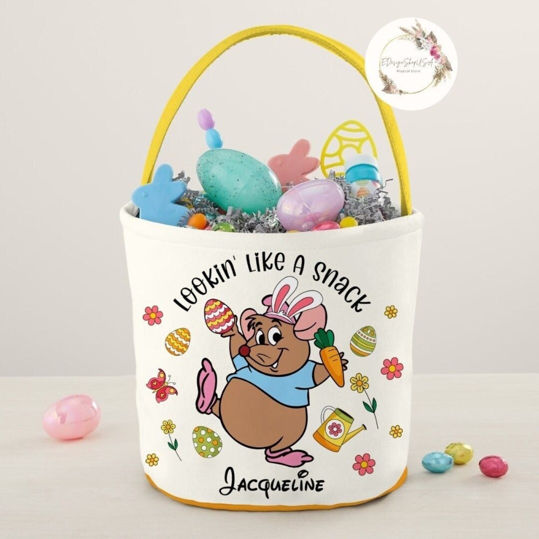 Personalized Lookin Like A Snack Gus Gus Disney Easter Basket, Princess ...