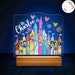 Personalized Disney Princess Castle Night Light, Custom Name Baby Girl ...