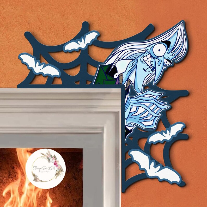 Mickey and Friends Haunted Mansion Disney Halloween Wooden Corner Sign ...