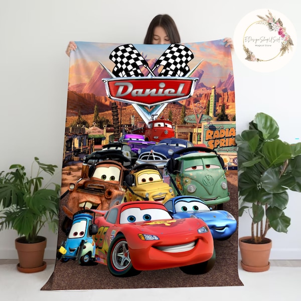 Cars Pixar Blanket - Etsy