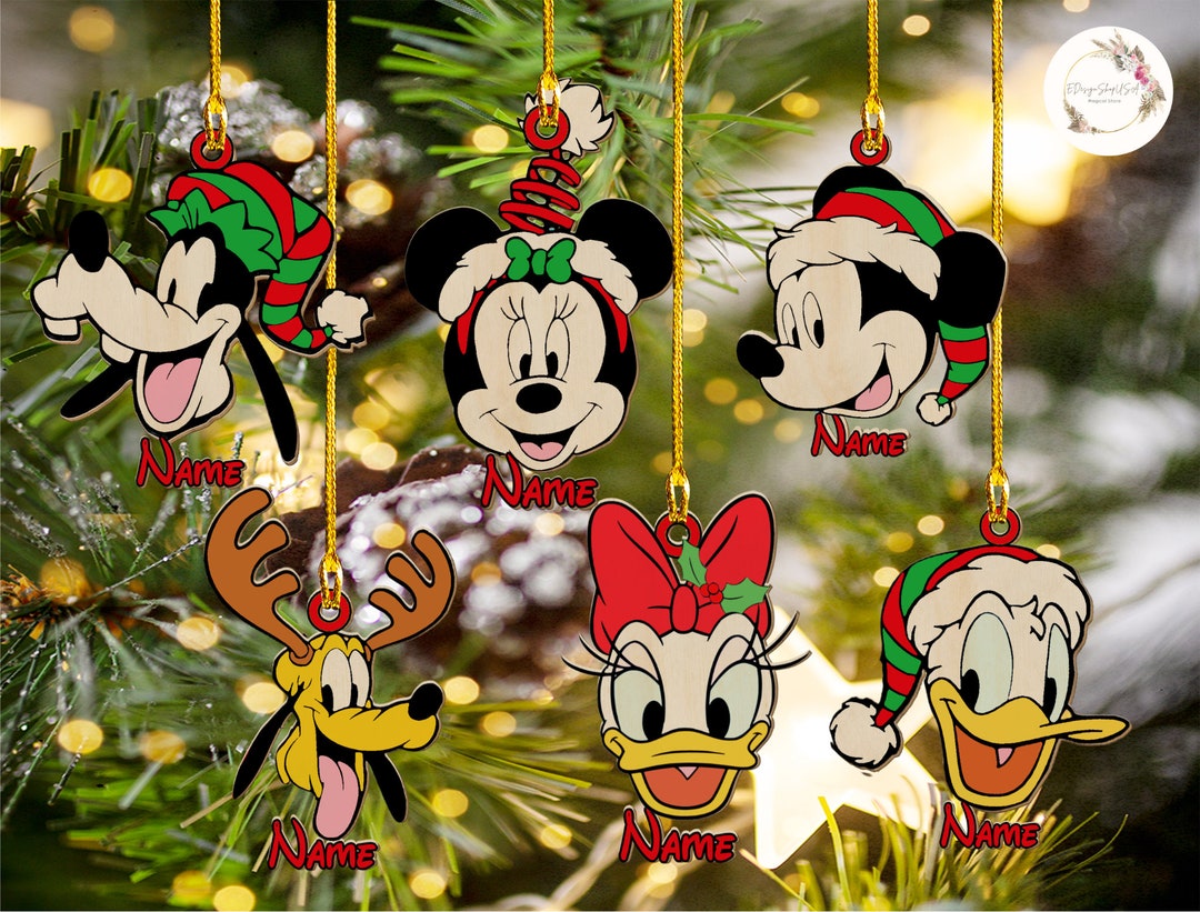 Personalized Mickey and Friends Disney Christmas Ornament, Disney ...