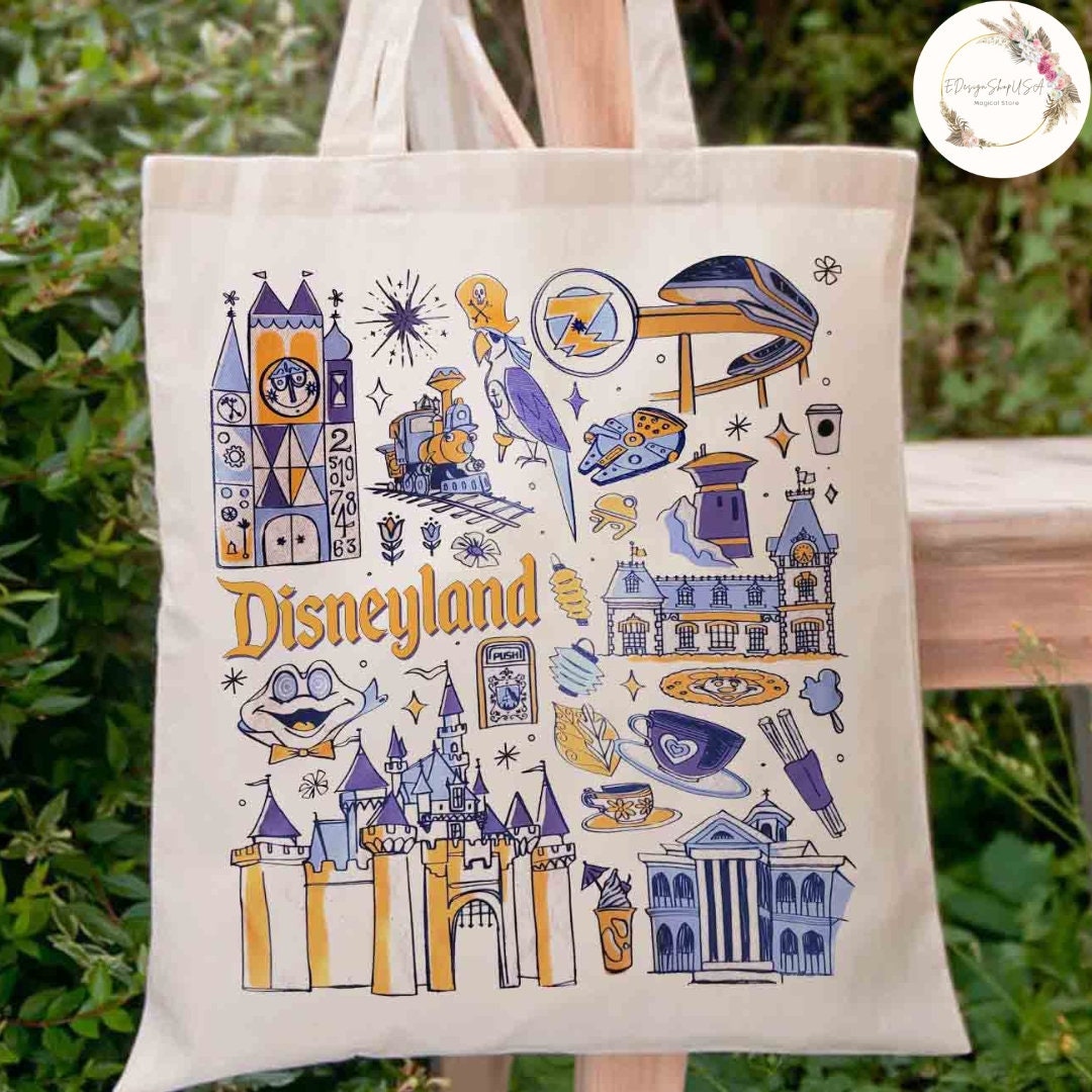 Theme Park Merchandise Gift G2TUP Magic Kingdom Tote Bag - Disney Theme ...