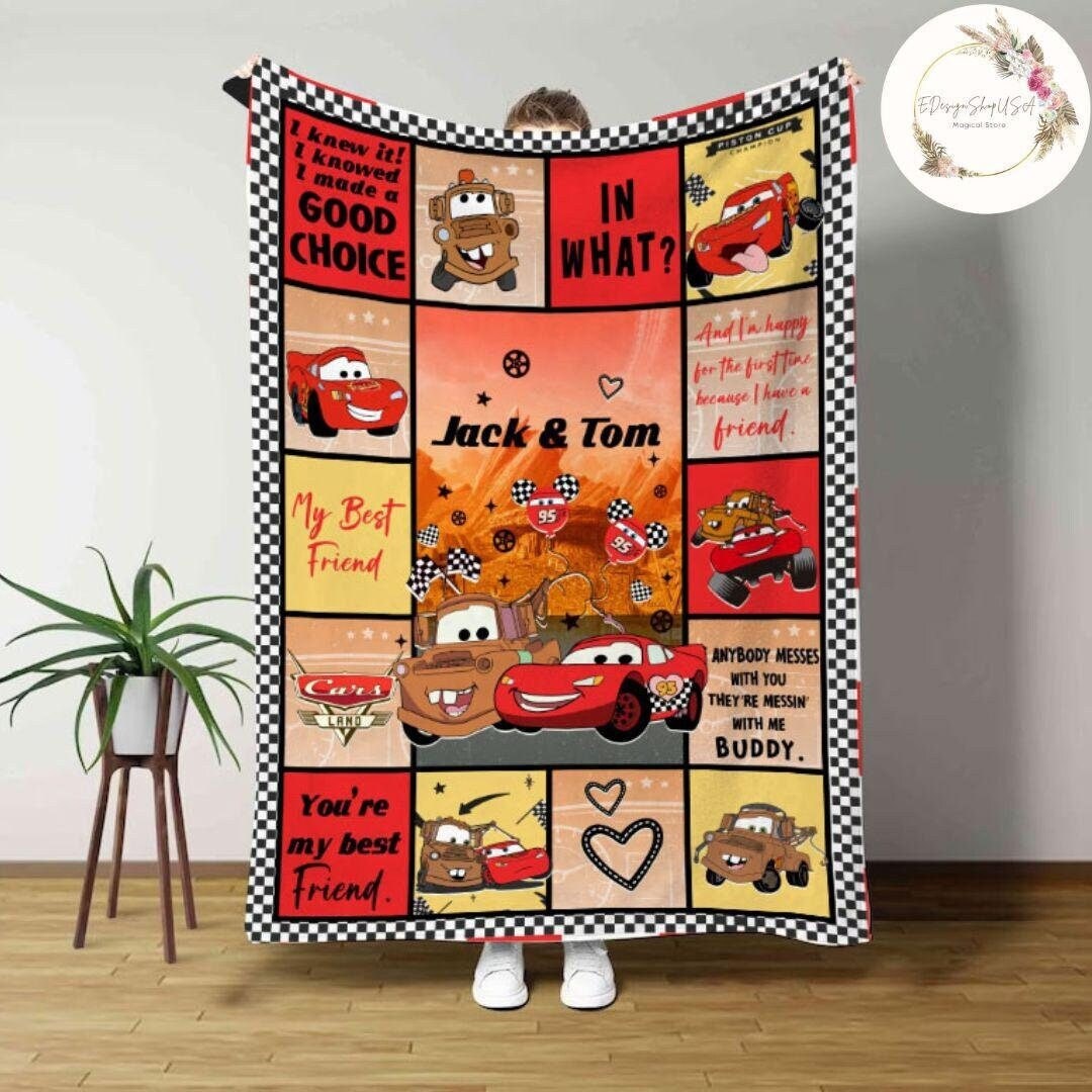 Personalized Lightning Mcqueen Tow Mater Best Friends Disney Cars ...