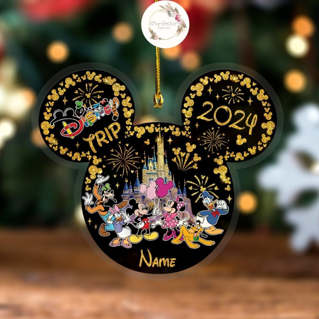 Personalized Mickey and Friends Disney Trip Christmas Ornament, Disney ...