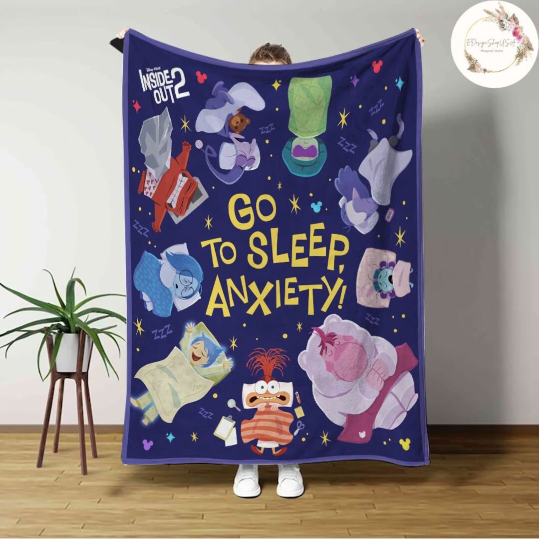 Personalized Go to Sleep Anxiety Disney Pixar Inside Out 2 Characters ...