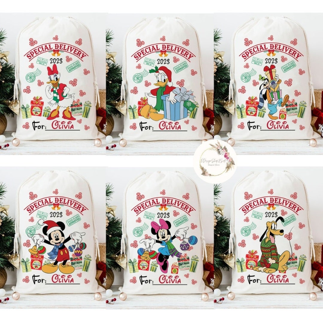 Personalized All Characters Special Delivery Disney Christmas Sack ...