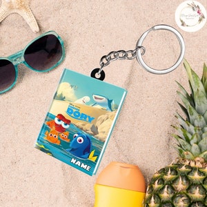 Personalized Disney Movie Book Keychain, Mickey and Friends, Disney ...