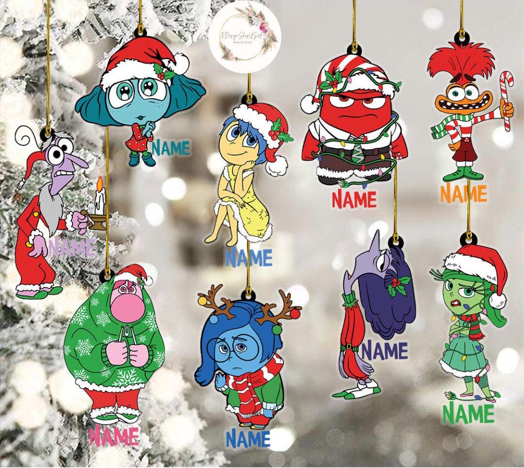 Personalized Disney Inside Out Christmas Ornament, It's Okay to Feel ...