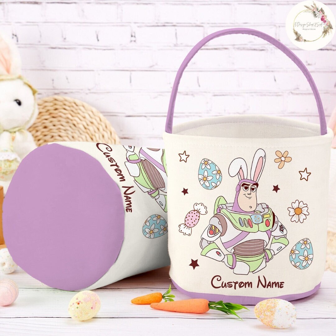 Personalized Disney Pixar Toy Story Easter Basket, Buzz Lightyear Woody ...