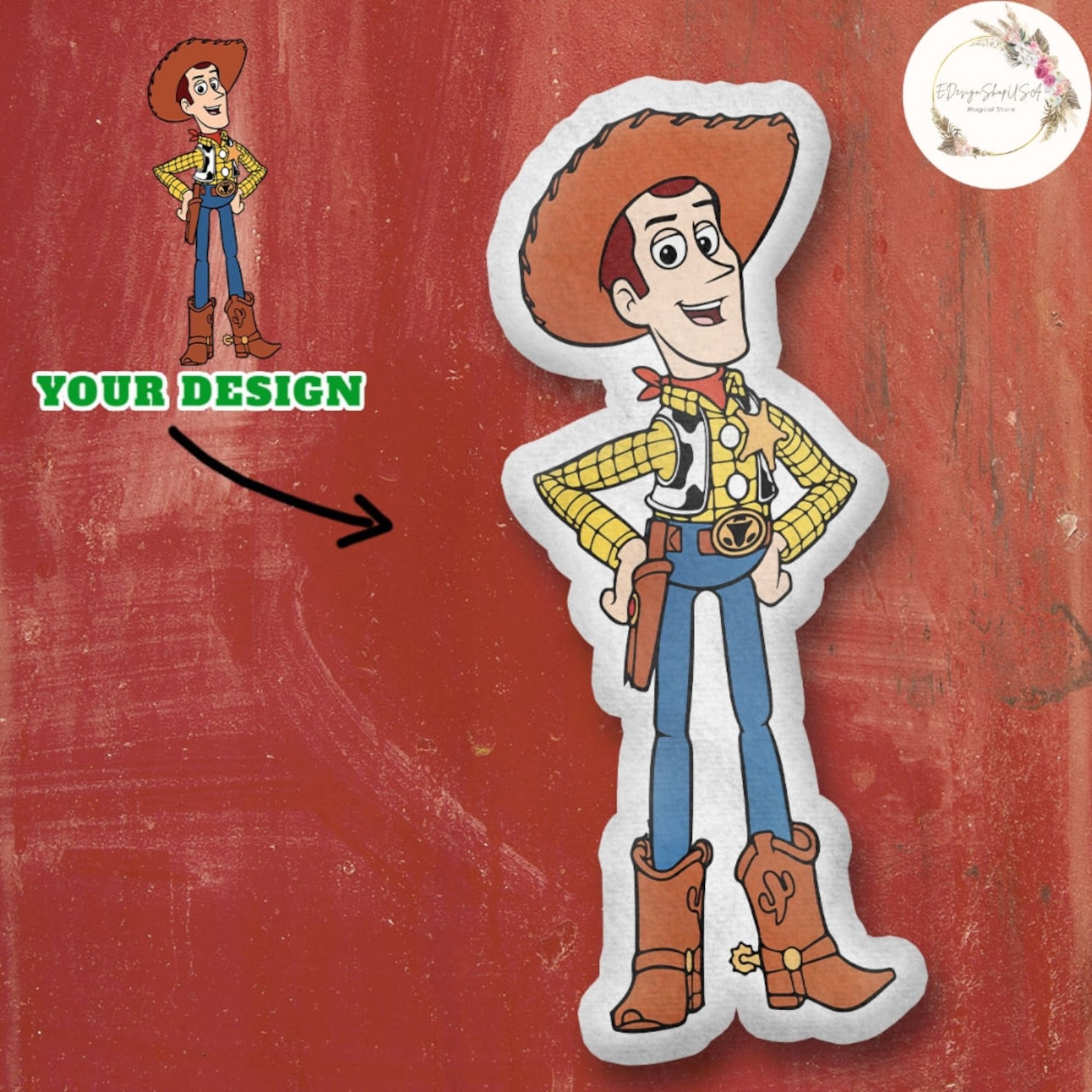 Custom Shape Disney Pixar Toy Story Pillow, Toy Story Characters Plush ...