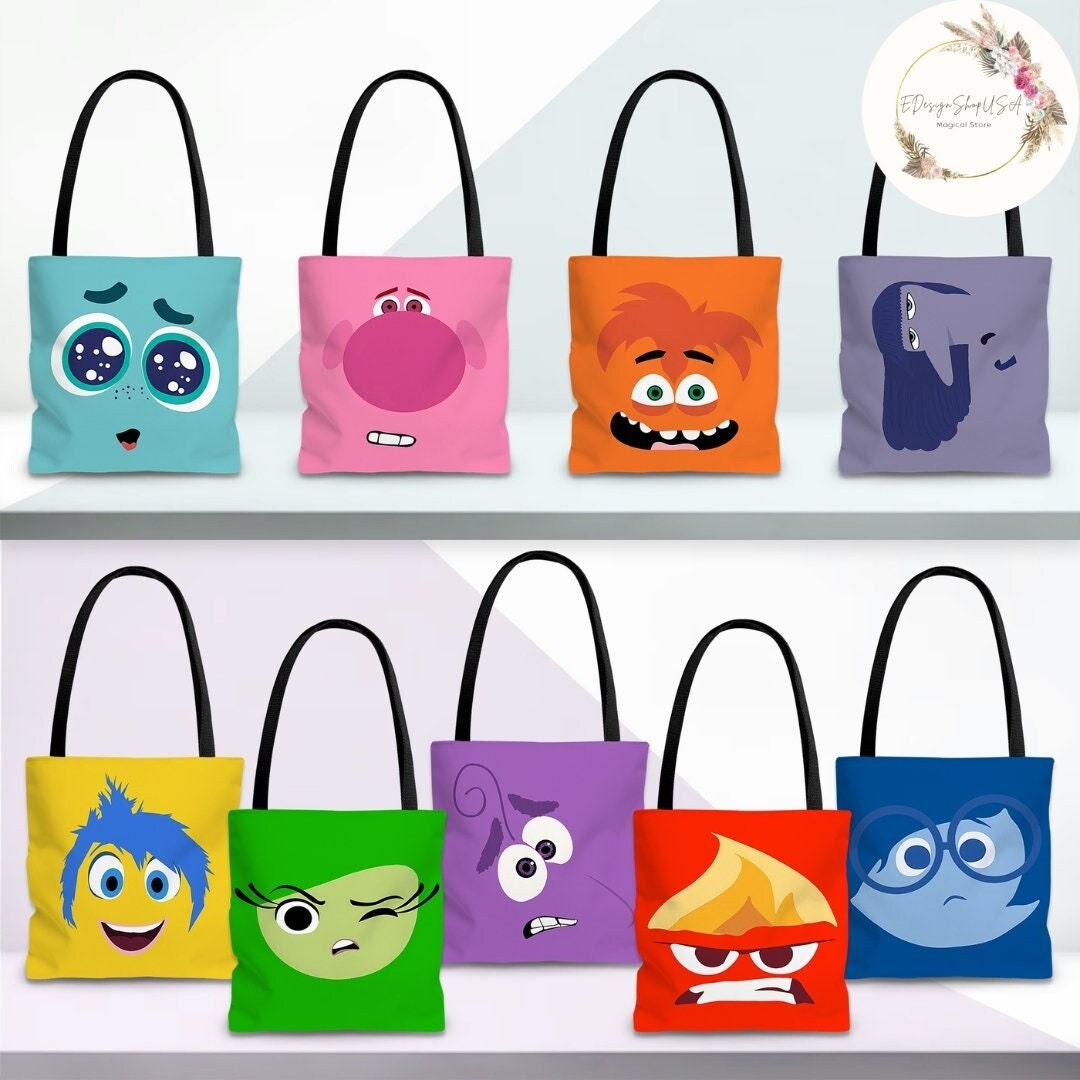 Disney Inside Out Tote Bag, Mental Health Matters Inside Out 2 Movie ...