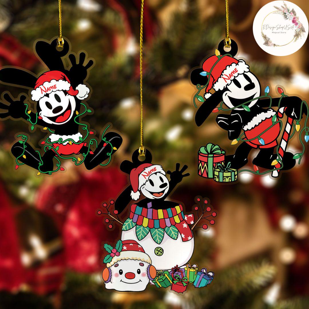 Personalized Disney Oswald the Rabbit Christmas Ornament, Custom Name ...