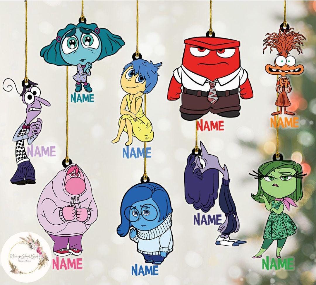 Personalized Disney Inside Out Ornament, It's Okay to Feel All the ...