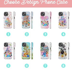 Personalized Watercolor Disney Phone Case, Mickey and Friends Disney ...