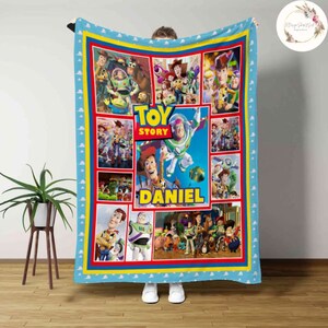 Personalized Disney Pixar Toy Story Blanket, Custom Name Baby Disney ...