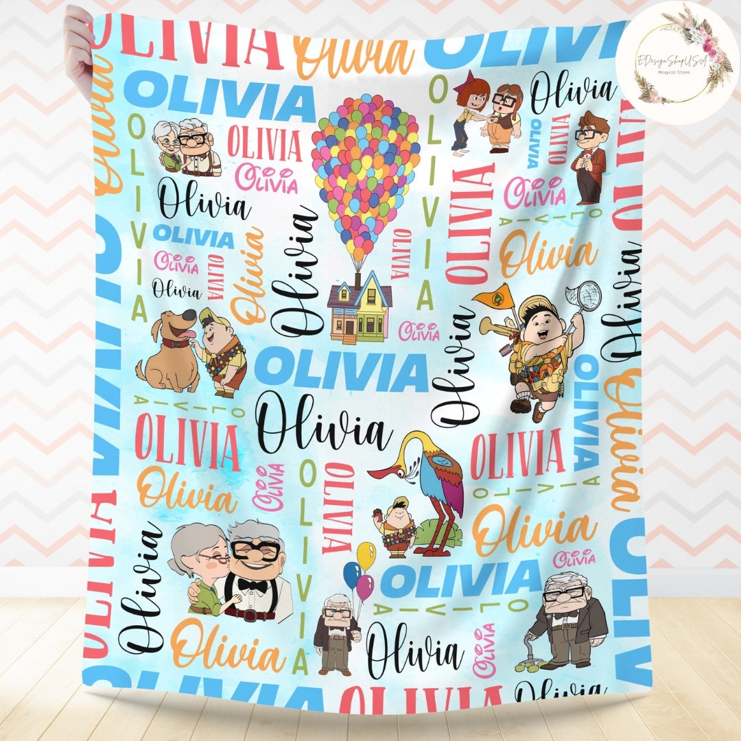 Personalized Watercolor Disney Pixar Up Movie Blanket sold by Davita ...