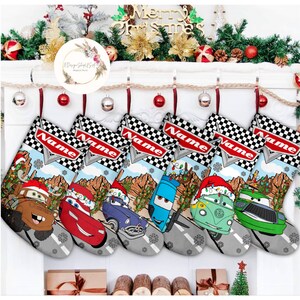 Personalized Disney Pixar Cars Christmas Stockings, Lightning Mcqueen ...