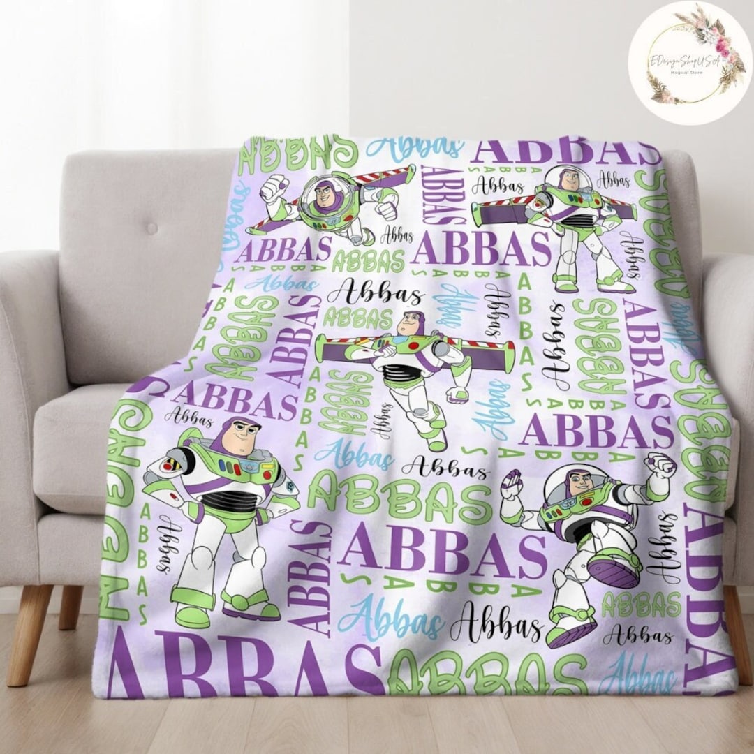 Personalized Watercolor All Characters Disney Pixar Toy Story Blanket ...