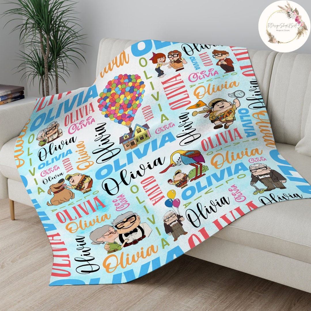 Personalized Watercolor Disney Pixar Up Movie Blanket sold by Davita ...