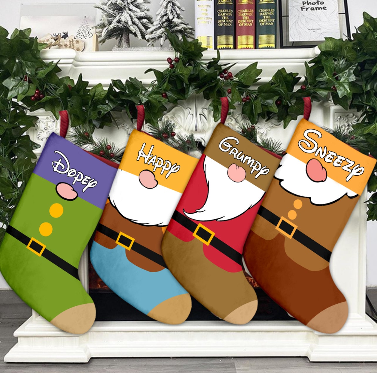 Personalized Seven Dwarfs Christmas Stocking Disney Family - Etsy