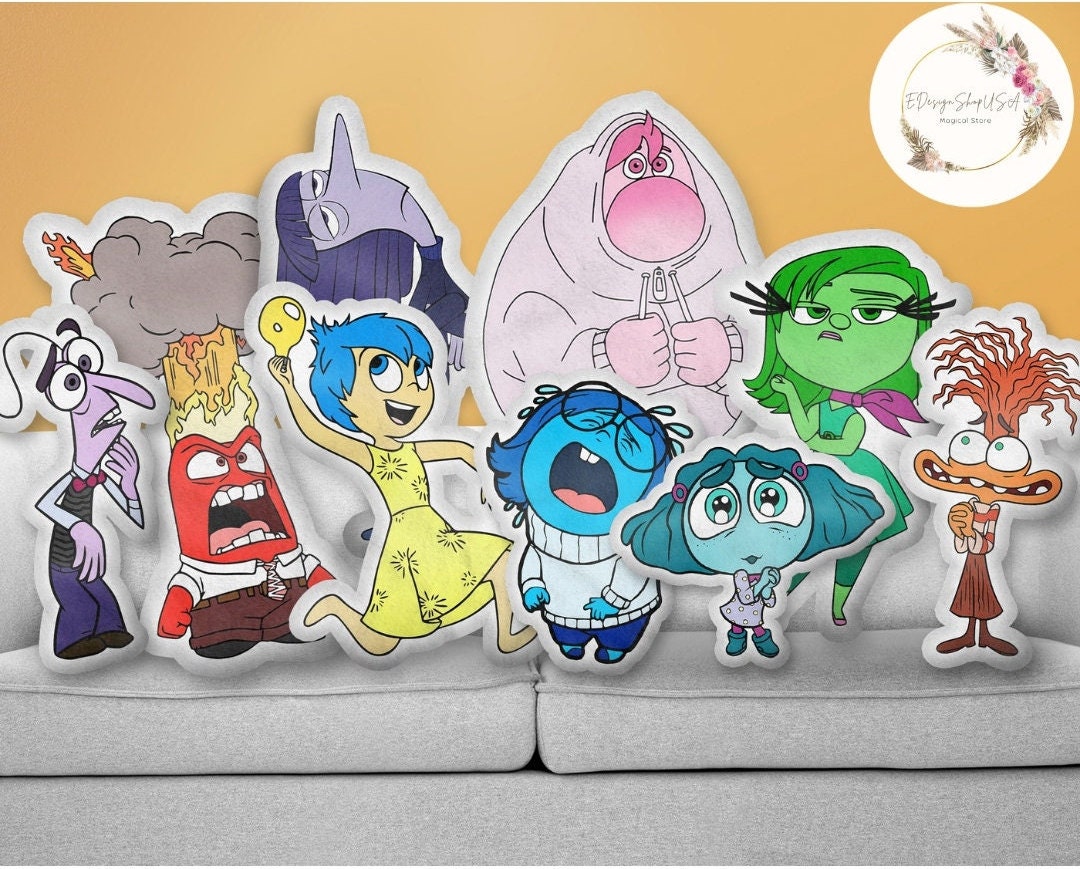 Custom Shape Disney Inside Out Pillow, Inside Out 2 Movie 2024 ...
