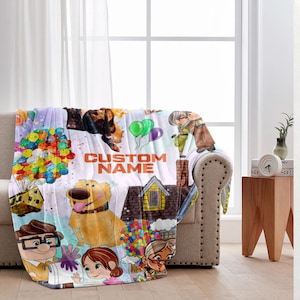 Personalized Disney Pixar up Blanket, Adventure is Out There, Carl and ...