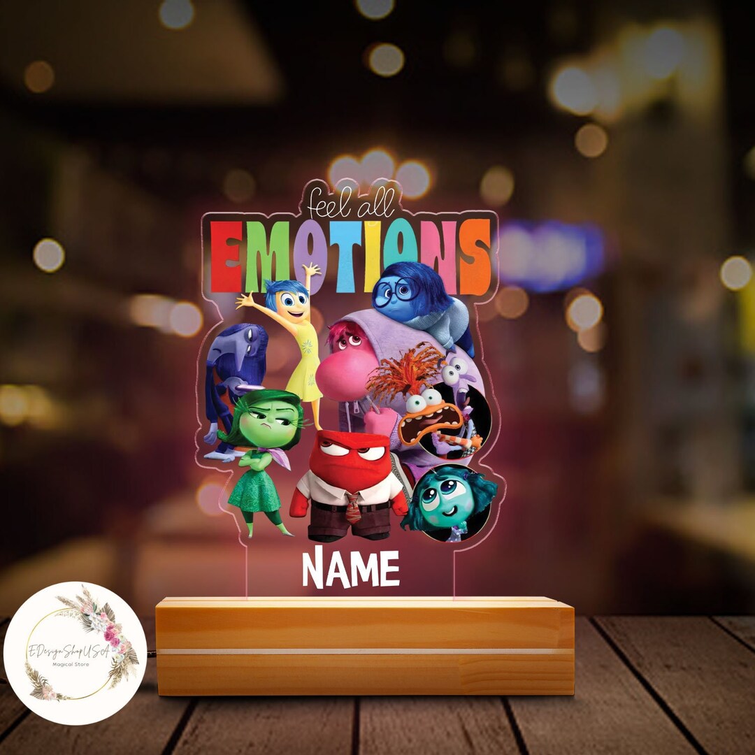 Personalized Inside Out It's Okay to Feel All the Feels Night Light ...