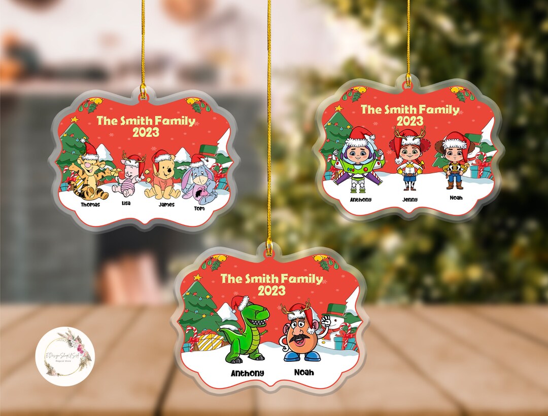 Personalized Disney Christmas Ornament, Mickey and Friends Baby Xmas ...