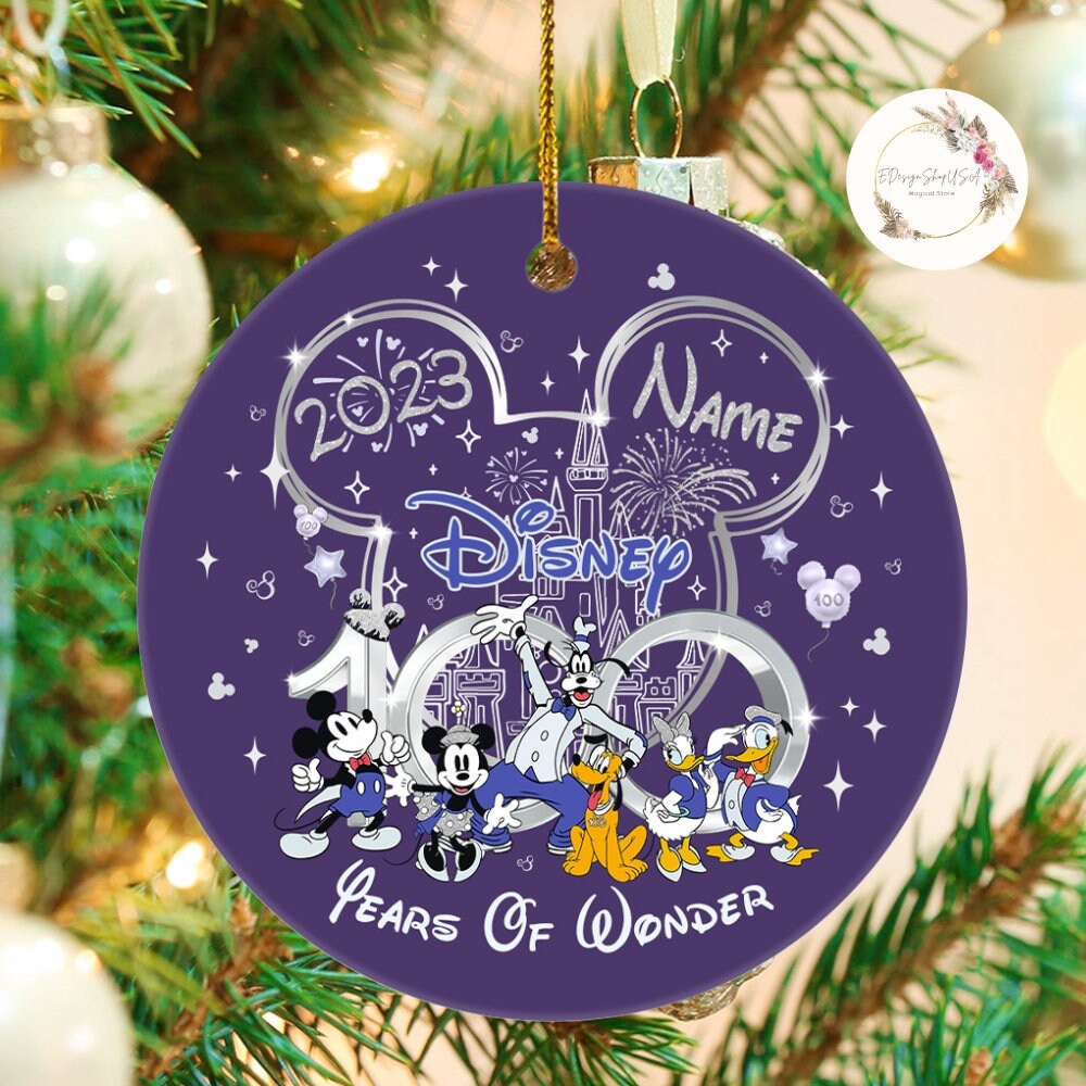 Personalized Disney 100 Years of Wonder 2023 Christmas Ornament sold by Christian Structural ...