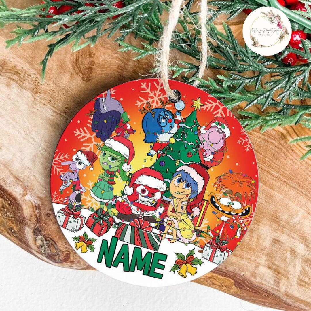 Personalized Disney Inside Out Christmas Ornament, It's Okay to Feel ...