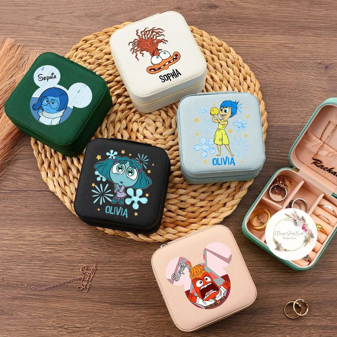 Personalized Disney Inside Out Jewelry Box, Inside Out 2 Movie 2024 ...